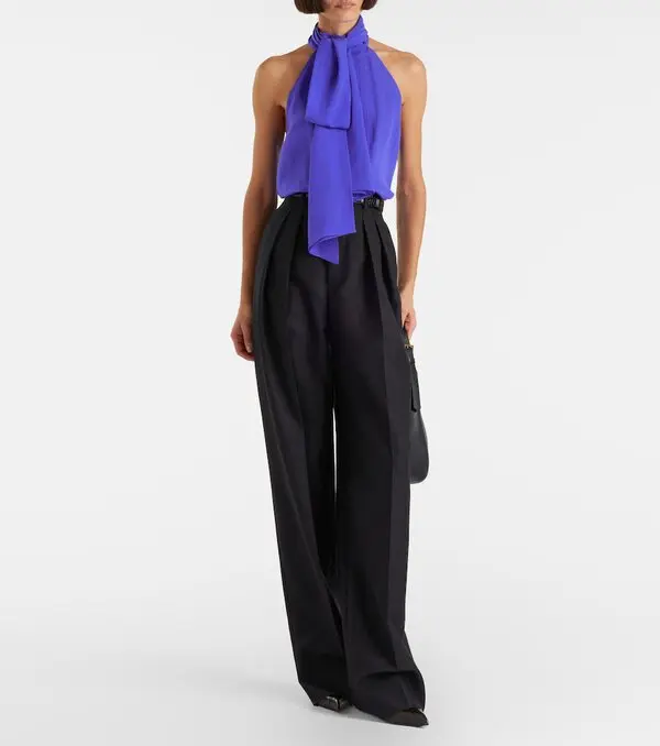 TOM FORD Halter Neck Silk Blouse