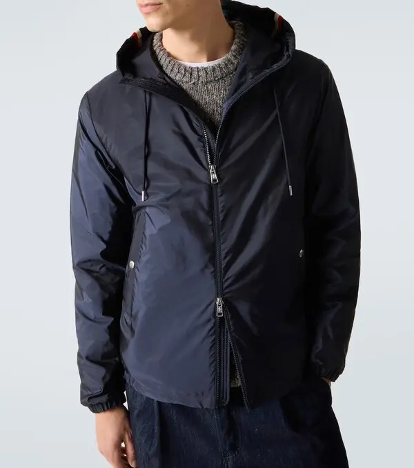 Moncler Hooded Zip-up Jacket