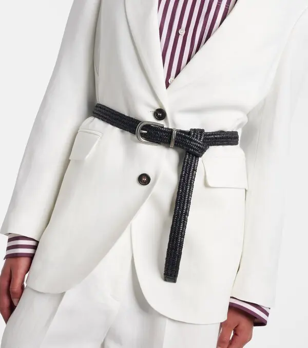 Brunello Cucinelli Braided Leather Belt