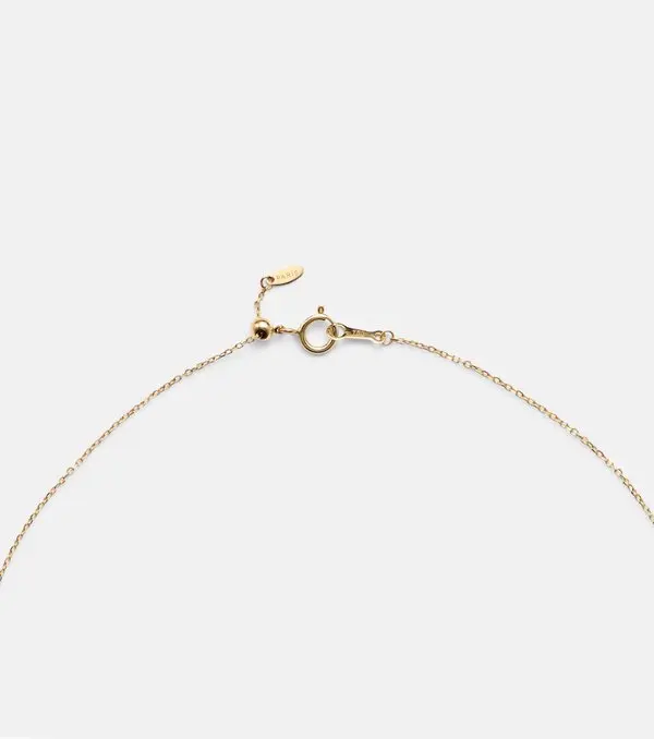 PERSEE 18kt Yellow Diamond Lucky Charm Necklace
