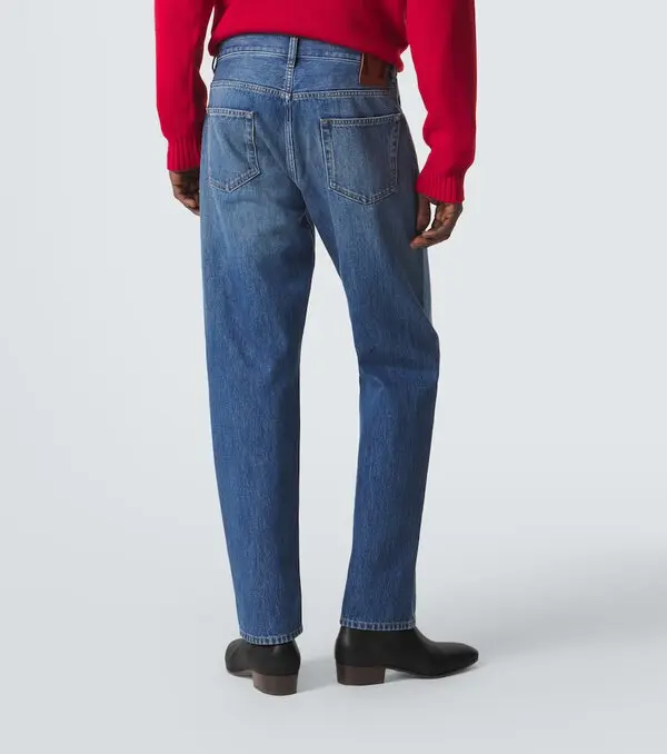 Valentino Garavani Mid-rise Straight Leg Jeans - Blue