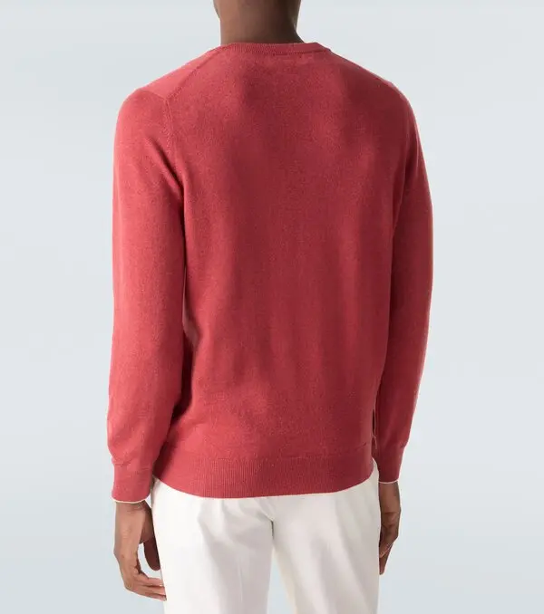 Brunello Cucinelli Cashmere Crewneck Sweater - Red