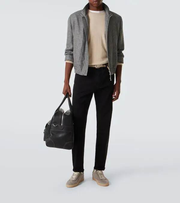 Brunello Cucinelli Mid-rise Straight Jeans - Black