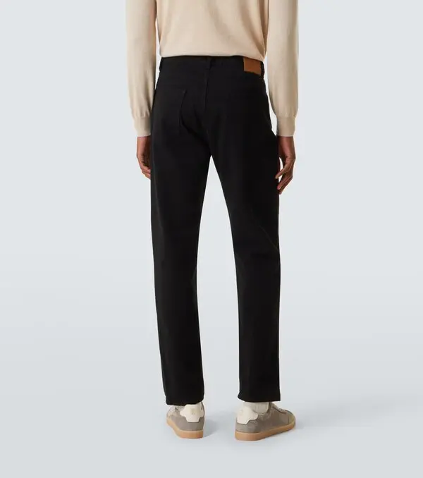 Brunello Cucinelli Mid-rise Straight Jeans - Black