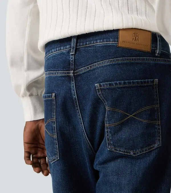 Brunello Cucinelli Mid-rise Slim Jeans - Blue