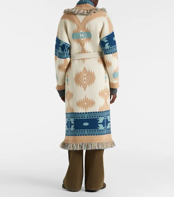 Alanui Icon Jacquard Virgin Wool Cardigan - Multicoloured