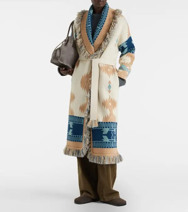 Alanui Icon Jacquard Virgin Wool Cardigan - Multicoloured