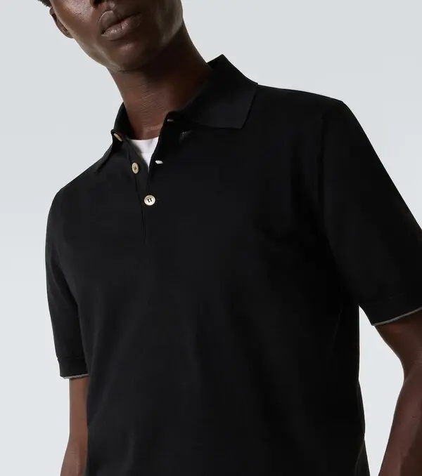 Brunello Cucinelli Cotton Pique Polo Shirt