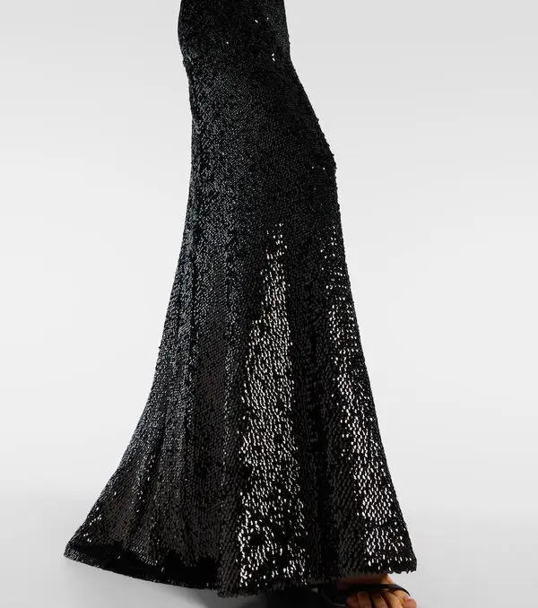 Simkhai Beatrice Sequined Gown - Black