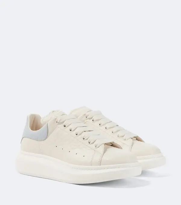 Alexander McQueen Oversized Leather Lace-up Sneakers