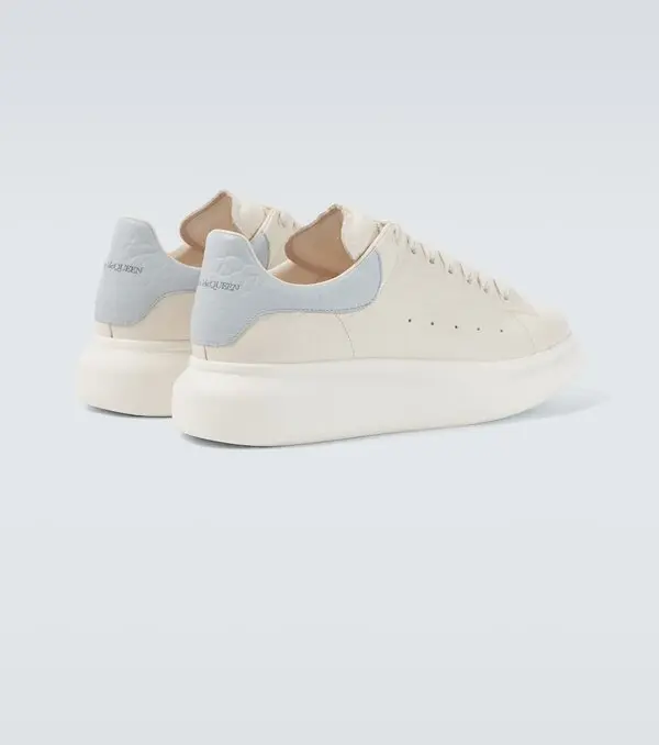 Alexander McQueen Oversized Leather Lace-up Sneakers