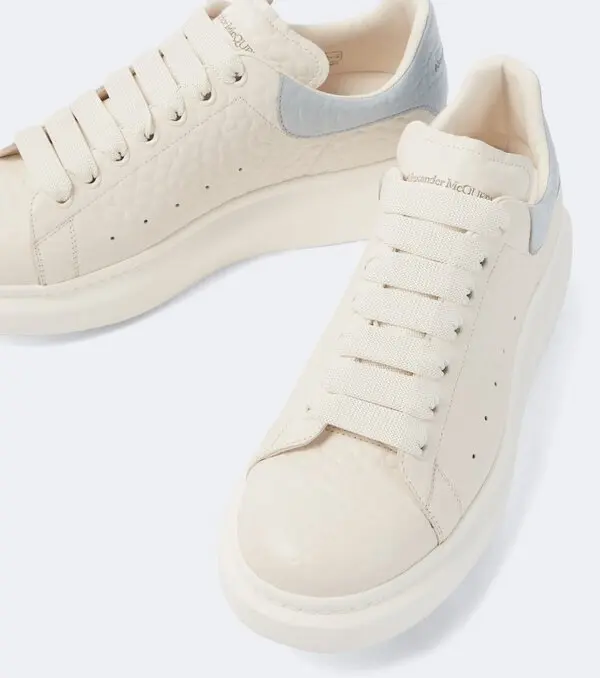 Alexander McQueen Oversized Leather Lace-up Sneakers
