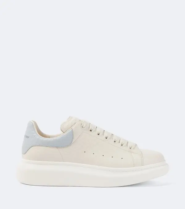 Alexander McQueen Oversized Leather Lace-up Sneakers