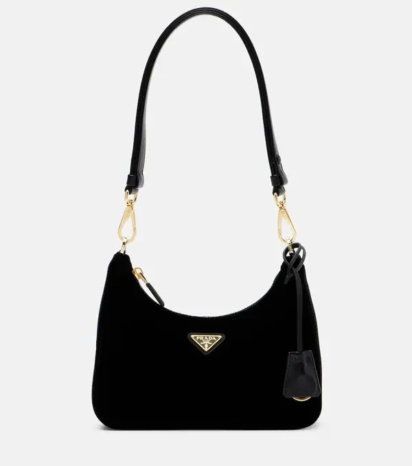 Prada Re-edition Mini Velvet Shoulder Bag
