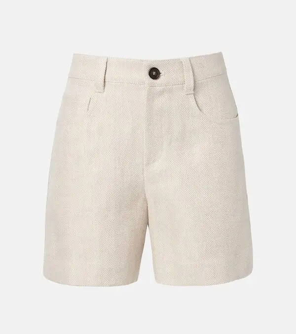 Brunello Cucinelli High-rise Bermuda Shorts - Beige