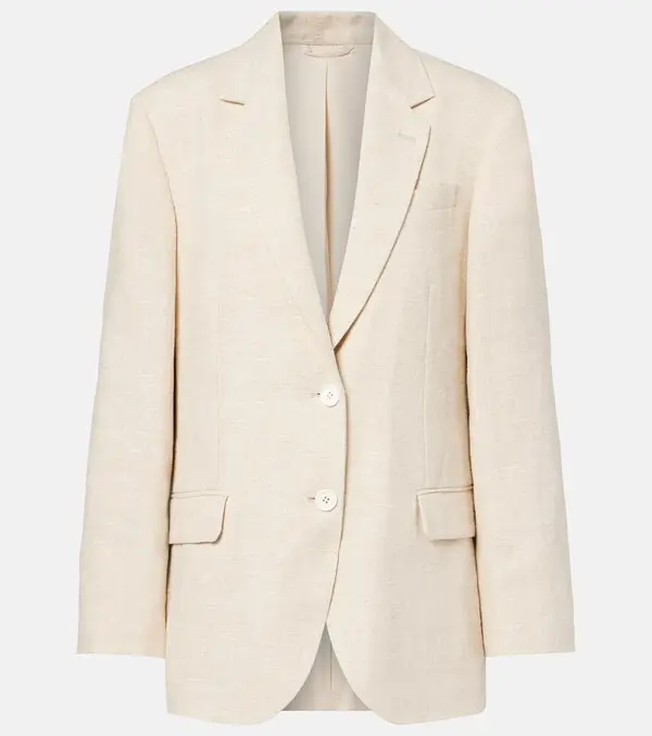 Brunello Cucinelli Linen-blend Blazer - Beige