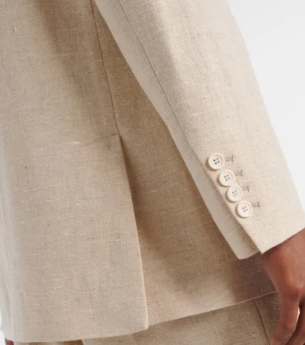 Brunello Cucinelli Linen-blend Blazer