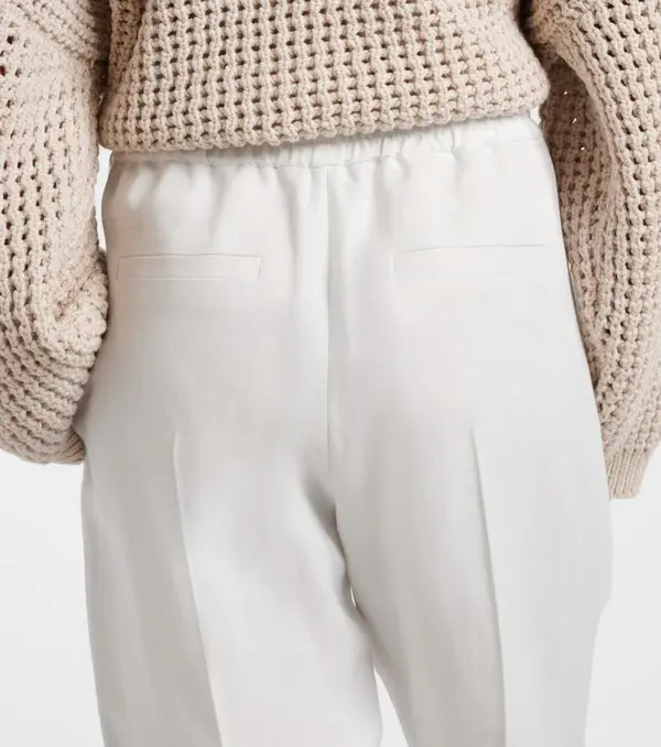 Brunello Cucinelli Mid-rise Straight Leg Trousers