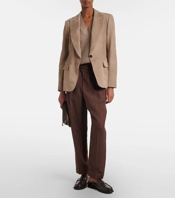 Brunello Cucinelli Mid-rise Straight Leg Pants