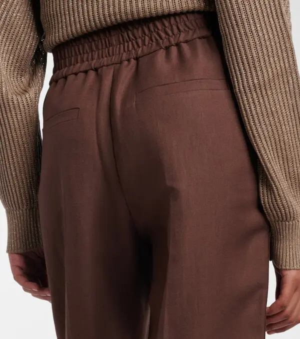Brunello Cucinelli Mid-rise Straight Leg Pants