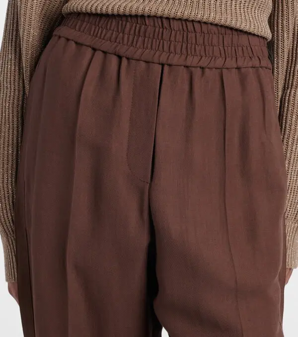 Brunello Cucinelli Mid-rise Straight Leg Pants