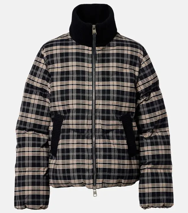 Varley Bryony Checked Flannel Puffer Jacket