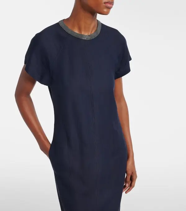 Brunello Cucinelli Monili Midi Dress
