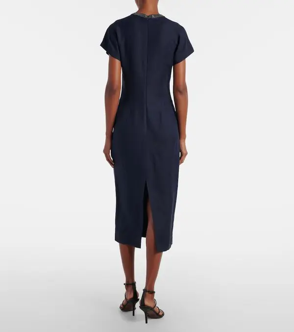 Brunello Cucinelli Monili Midi Dress