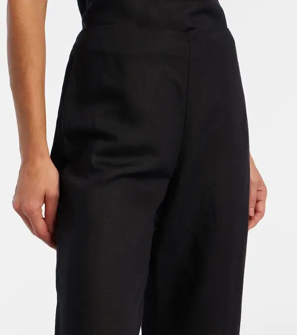 Staud Linen-blend Flared Pants