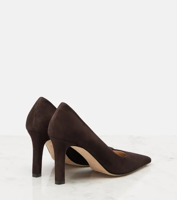 THE ROW Carla 80 Suede Pumps