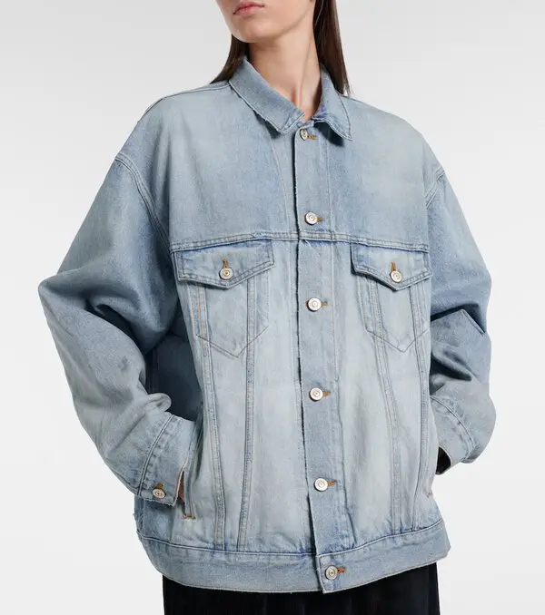 Balenciaga Logo Denim Jacket
