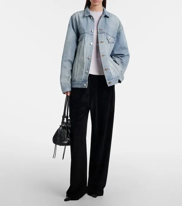 Balenciaga Logo Denim Jacket