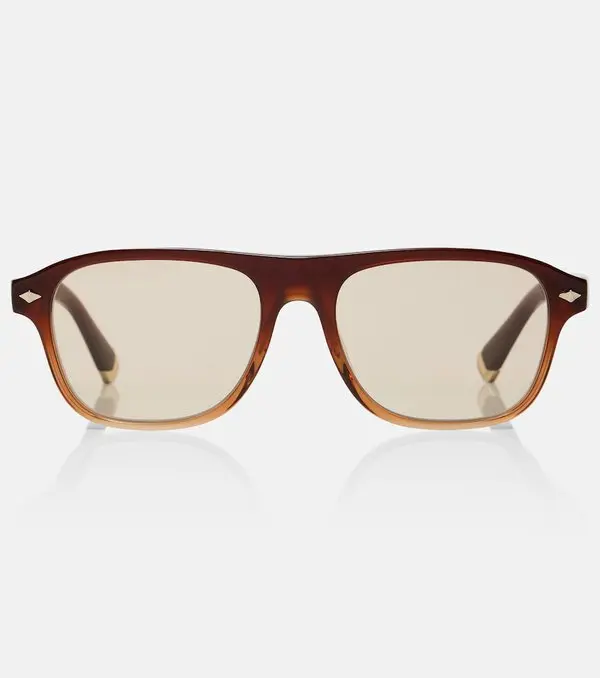 Brunello Cucinelli Square Frame Sunglasses - Brown