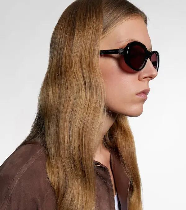 Brunello Cucinelli Oval Sunglasses