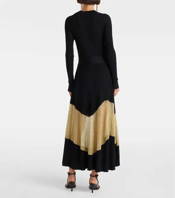Ulla Johnson Roanne Knitted Lame Maxi Dress