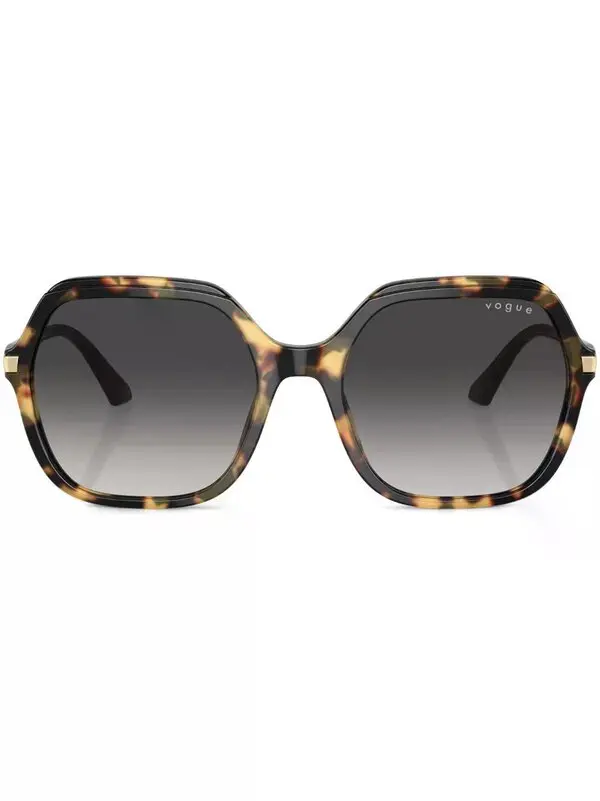 VOGUE EYEWEAR Tortoiseshell Effect Sunglasses - Yellow
