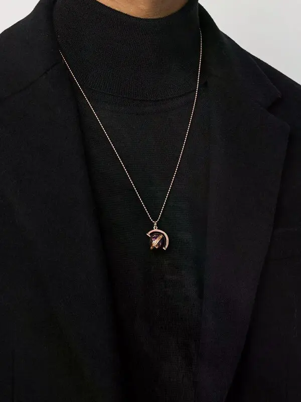 TRUE ROCKS Globe Pendant Necklace - Pink