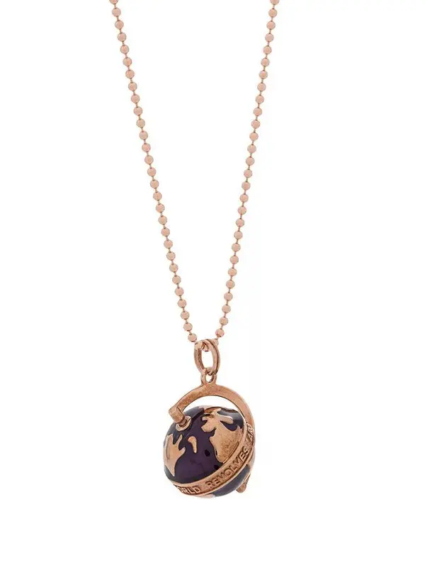 TRUE ROCKS Globe Pendant Necklace - Pink