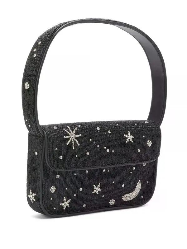 Staud Starry Night Shoulder Bag With Embellishments - Black