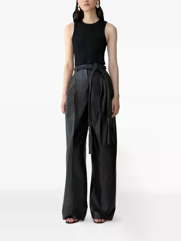 Carolina Herrera Ribbed Knit Tank - Black