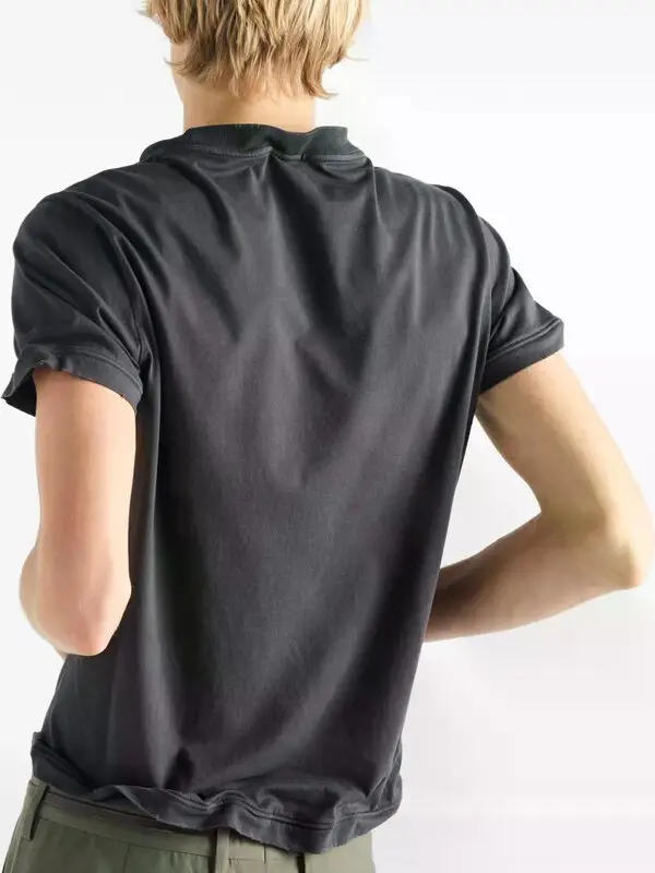 Prada Triangle-detail Short-sleeved T-shirt