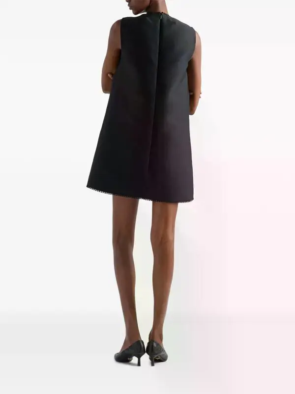 Prada Scuba Mini-dress With Lace Collar