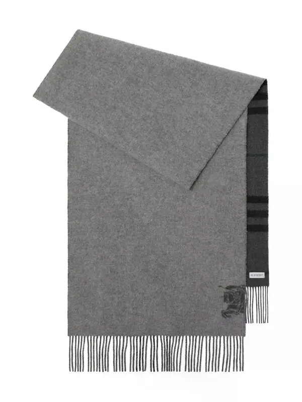 Burberry Reversible Checked Scarf - Grey