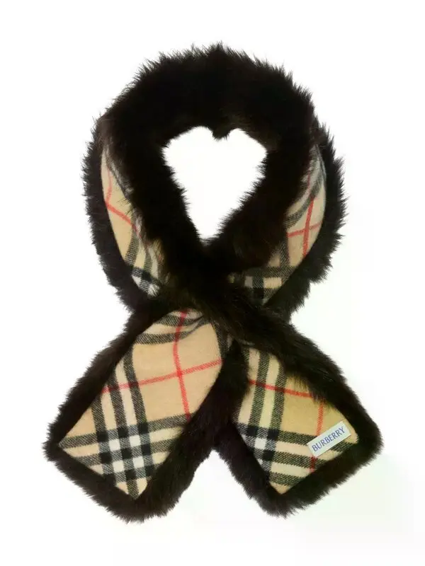 Burberry Reversible Shearling Scarf