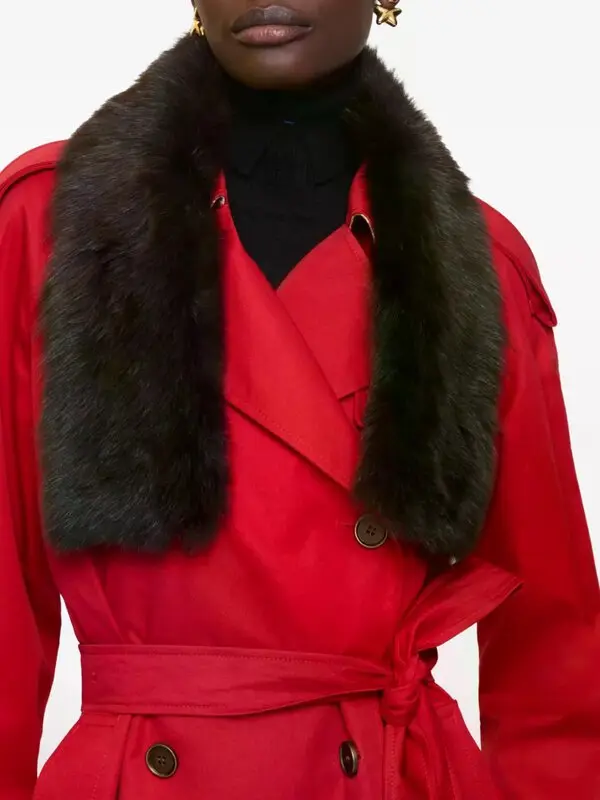 Burberry Reversible Shearling Scarf