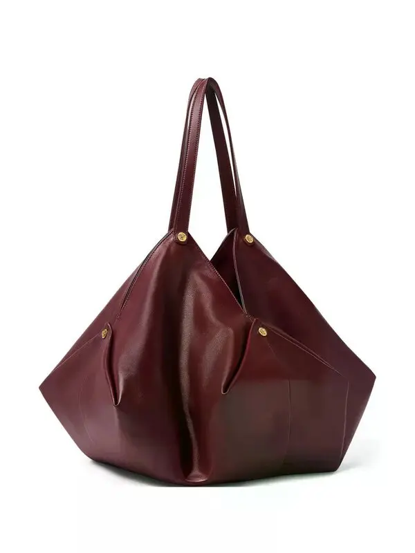 Versace Large Protea Leather Shoulder Bag