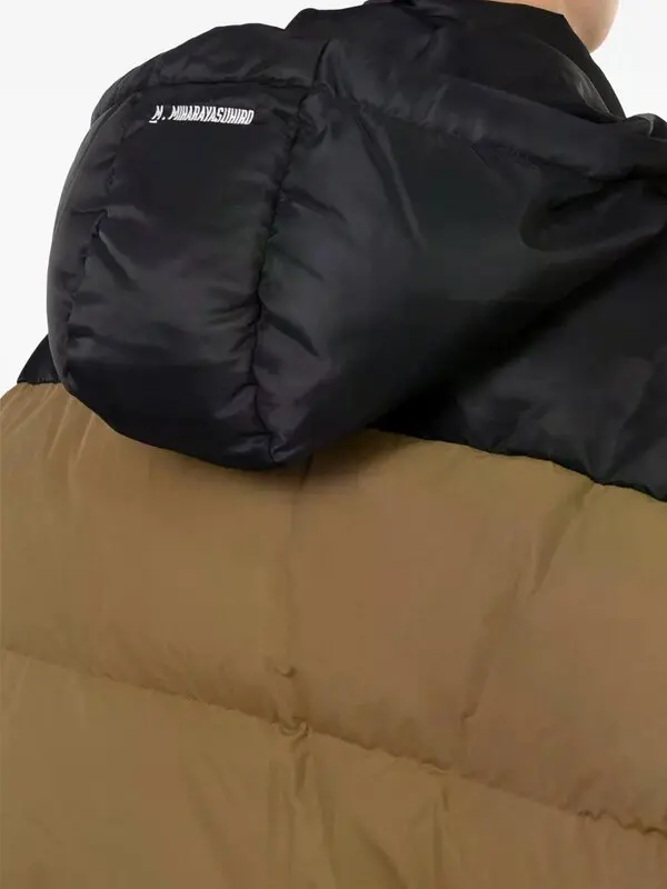 Mihara Yasuhiro Two-tone Hooded Down Jacket