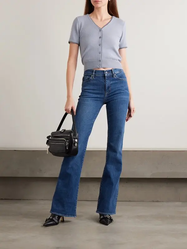 FRAME The Icon Long Mid-rise Flared Jeans