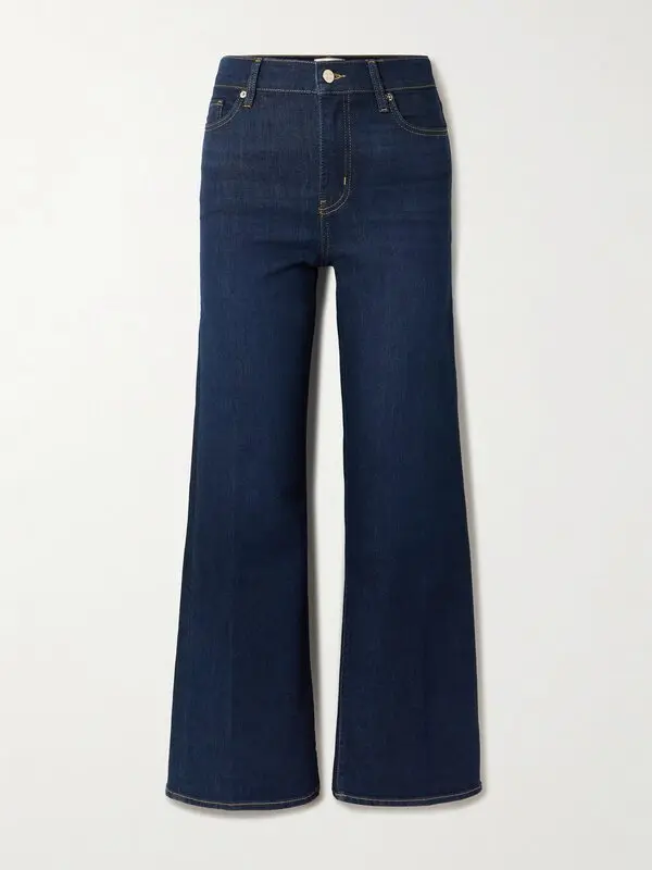 FRAME Le Slim Palazzo High-rise Wide-leg Jeans