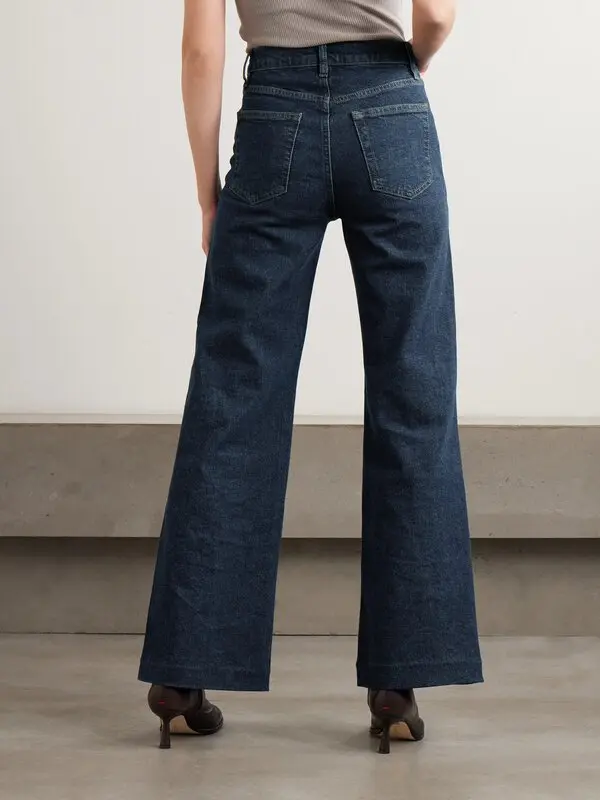 FRAME The Refined High-rise Wide-leg Jeans
